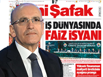 Yandaş Yeni Şafak, Bakan Şimşek'i manşetten yine hedef aldı